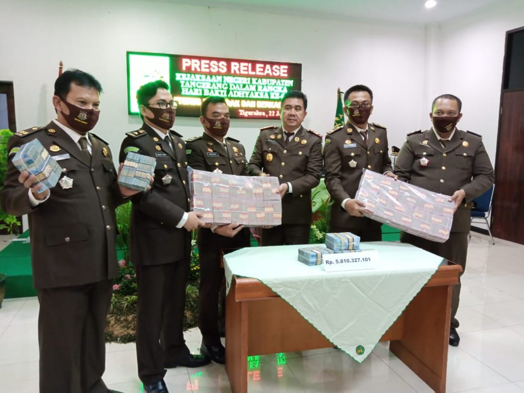 Kejari Kabupaten Tangerang Selamatkan Uang Negara Rp5 8 Miliar Berita